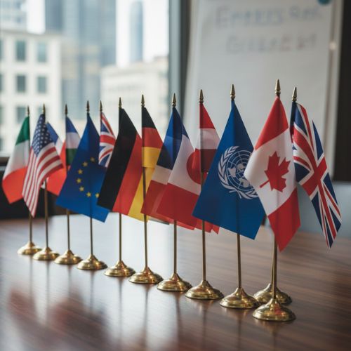 Golden Table Flags Dubai | Custom Gold Desk Flag Printing UAE